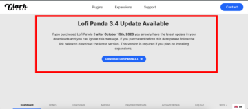 Lofi Panda 3.4 Update - What's New - Installation - Clark Audio