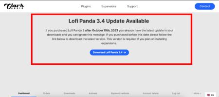 Lofi Panda 3.4 Update – What’s New – Installation - Clark Audio